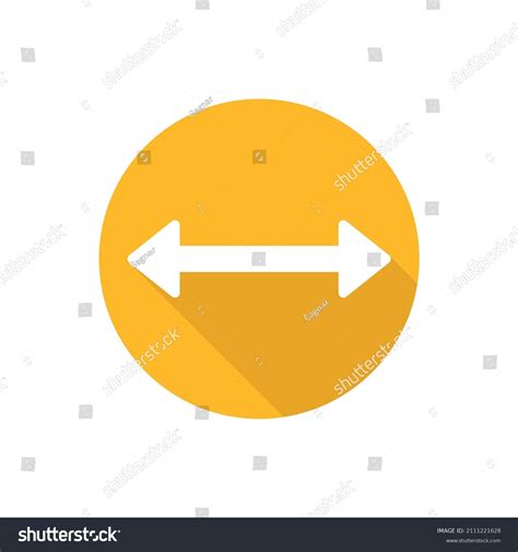 Move Left Right Arrow Flat Icon Stock Vector Royalty Free 2111221628 Shutterstock