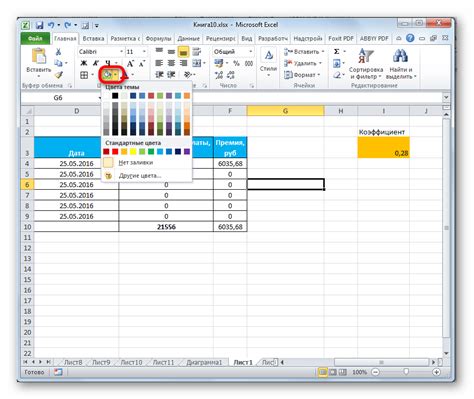 Форматирование таблиц в Excel