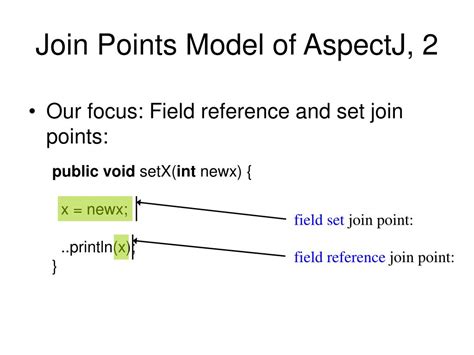 Ppt Extending The Field Access Pointcuts Of Aspectj To Arrays