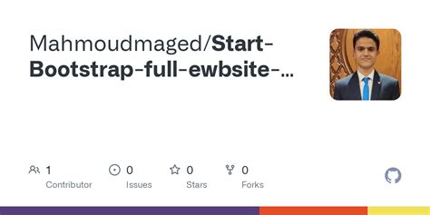 GitHub Mahmoudmaged Start Bootstrap Full Ewbsite Html Css Bootstrap
