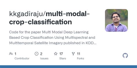 Github Kkgadirajumulti Modal Crop Classification Code For The Paper
