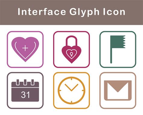 Interface Vector Icon Set Vector Art At Vecteezy