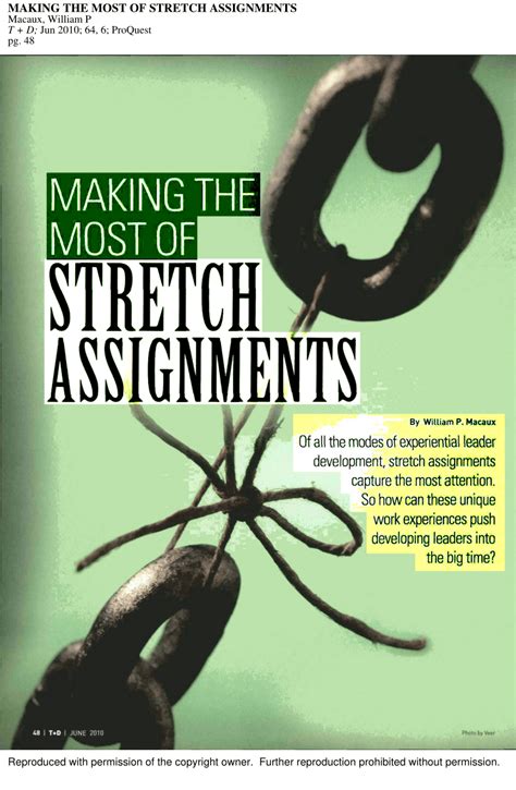Pdf Making The Most Of Stretch Assignments