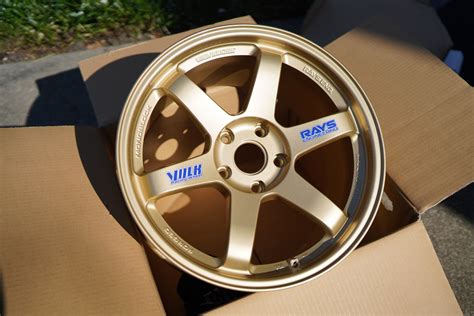 Volk Te37 Og Wheel 18x10 41 5x120 Gold Civic Type R