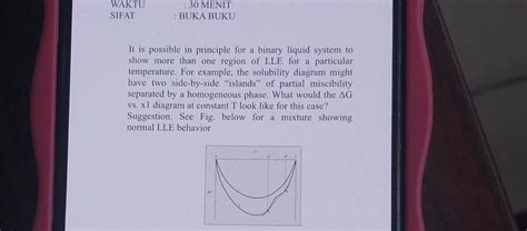 Solved It Is Possible In Principle For A Binary Liquid Chegg
