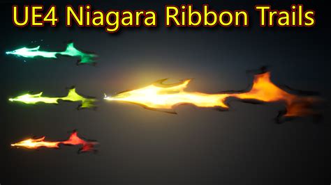 Ribbon Trails Unreal Engine Niagara Tutorials Ue4 Niagara Ribbon Trails Cgow