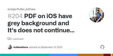 pdf on ios have grey background and it s does not continue pdf page