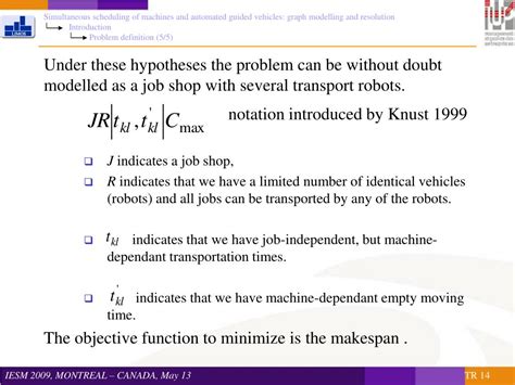 Ppt Simultaneous Scheduling Of Machines And Automated Guided Vehicles Graph Modelling And