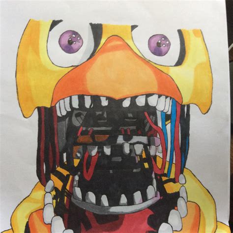 Fnaf Old Chica By Animeloverlily Chan On Deviantart