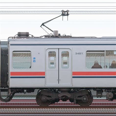 東急3000系デハ3401の側面写真｜RailFile.jp｜鉄道車両サイドビューの図鑑