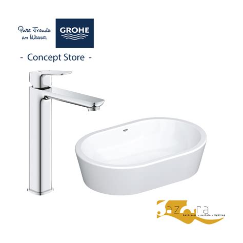 Grohe Eurocosmo 60cm Vessel Basin 39122001 Cubeo Xl Basin Mixer
