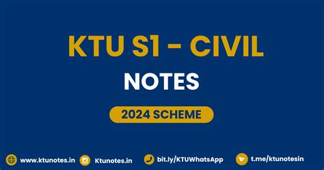 Ktu S1 Civil Notes 2024 Scheme