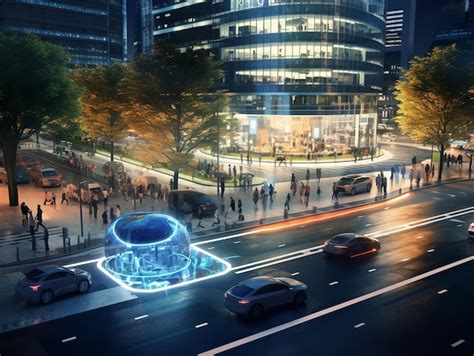 Premium Photo Autonomous Vehicles In Smart City Ai Generated