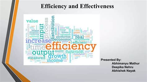 Efficiency And Effectiveness Presentation With Examples Pptx