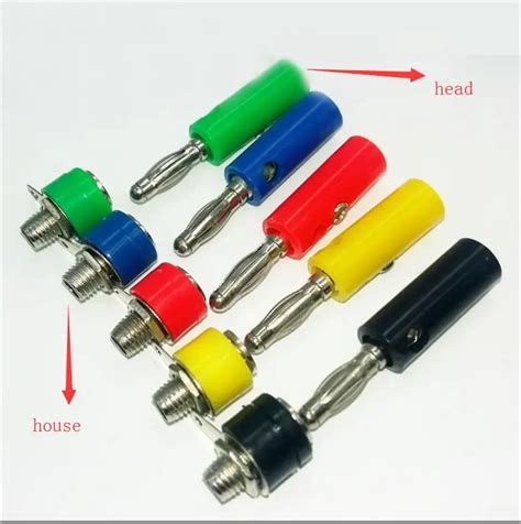 5pcs 4mm Banana Plug Male And Female To Insert Connector Banana Pin DIY