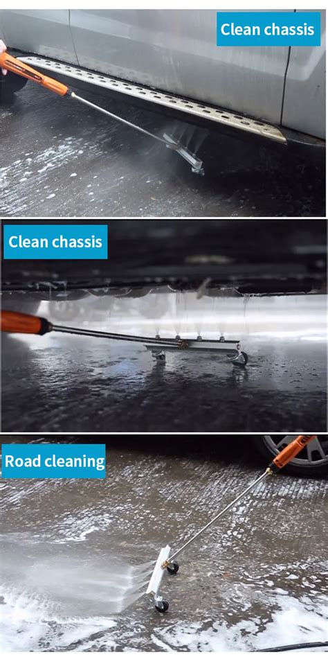 High Pressure Cleaner Car Chassis Cleaner Road Brush Broom 14 Quick Connect