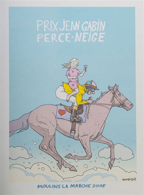 Jean Giraud Moebius Art Print Prix Jean Gabin Perce Neige
