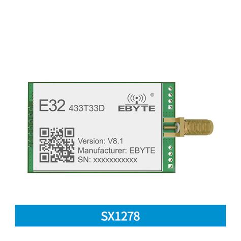 Sx1278 2 Lora Module Uart Rf 433mhz 33dbm Sma 12km E32 433t33d Long Range Wireless Transceiver 5