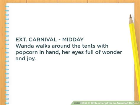 How To Write A Script For An Animated Cartoon With Pictures