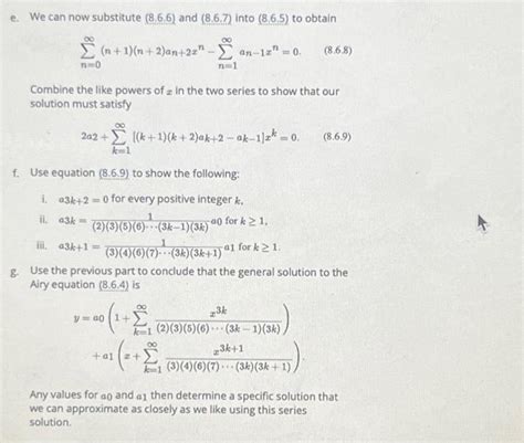 Solved 1 Finding Coefficients In A Power Series Expansion