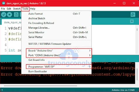 Cách Nạp Bootloader Cho Vi Điều Khiển Trên Arduino Sử Dụng Arduino Uno