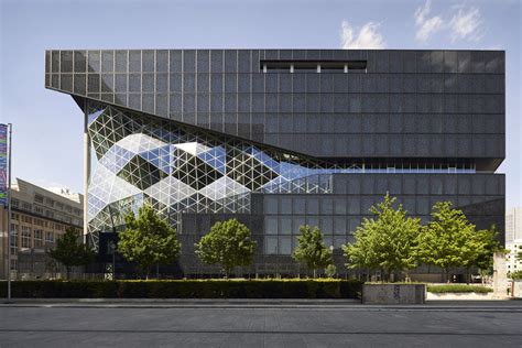 Oma Rips Open Axel Springers New Office With Metre High Faceted Glass Atrium Archello