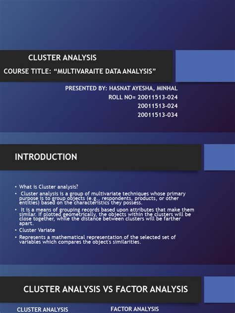 Group 10 Cluster Analysis Pdf