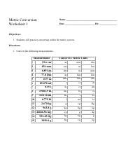 Metric Conversions And Practice 1 Pdf Metric Conversion Worksheets Library