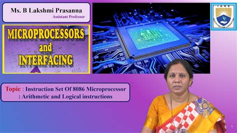 Instruction Set Of 8086 Microprocessor Arithmetic And Logical