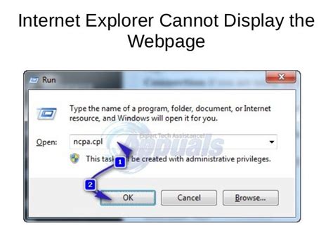 Internet Explorer Cannot Display The Webpage