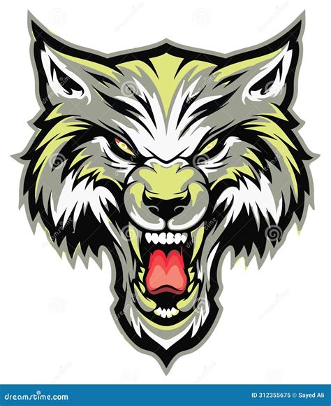 Roaring Wolf Creature In The Style Of Donato Giancola Stock Image