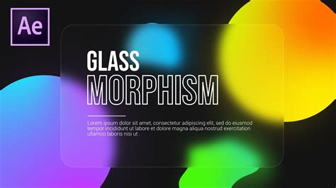 glassmorphism effect after effects tutorial [easy method] youtube