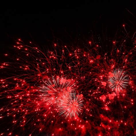 Fogos De Artificio Vermelhos Png