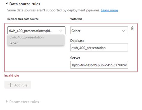Deployment Pipeline Invalid Rule On Replacing Microsoft Fabric Community