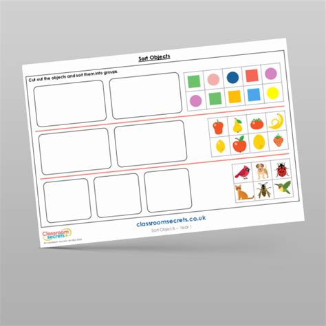 Year 1 Sort Objects Main Activity Resource Classroom Secrets