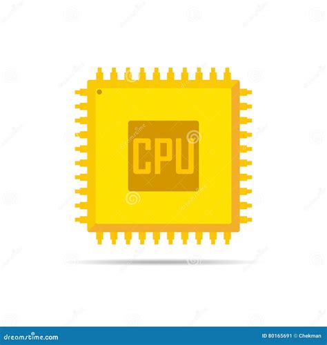 Chip Icon Vector Illustration Stock Illustration Illustration Of Electrical Concept 80165691