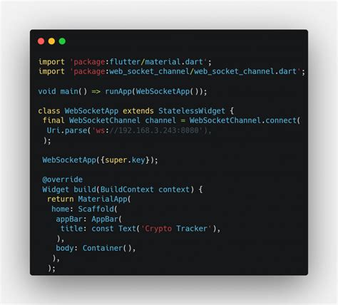 Steps To Develop Real Time Apps Using Flutter And Websockets