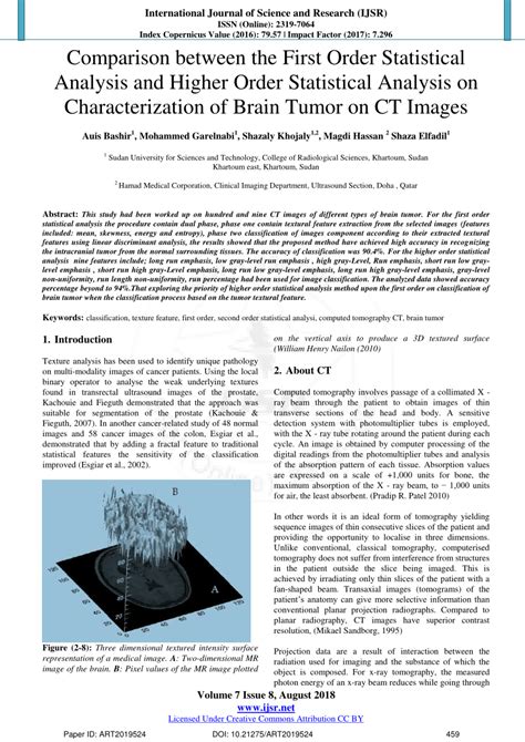 Pdf Comparison Between The First Order Statistical Analysis And