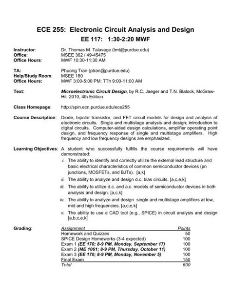Course Syllabus Purdue University
