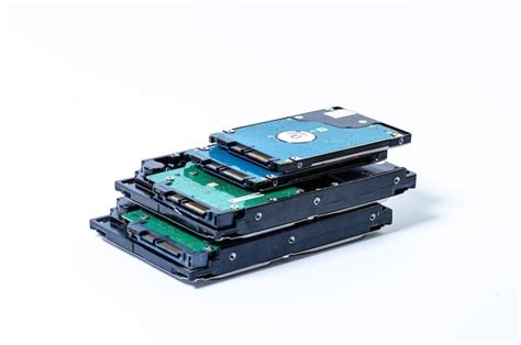 Premium Photo Hard Disk Drive Hdd Of Different Size Isolated On White