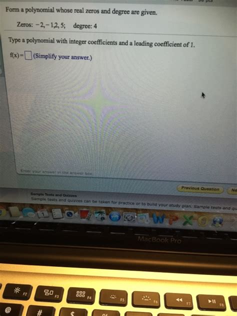 Solved Form A Polynomial Whose Real Zeros And Degree Are
