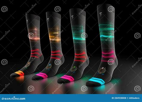 Futuristic Smart Socks With Pressure Sensors Stock Illustration Illustration Of Equipment