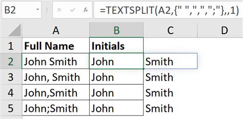 Extracting Initials In Excel Part A Accounting