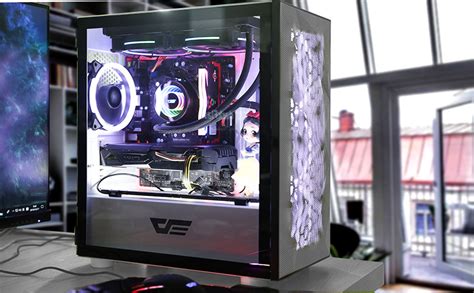 Darkflash Dlm21 Mesh Micro Atx Mini Itx Tower Microatx Computer Case White Tech Arc