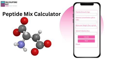 Peptide Mix Calculator Calculatorspot