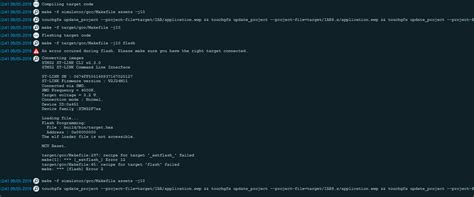 Solved An Error Occured During Flash Stmicroelectronics Community