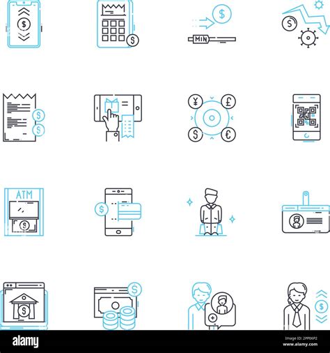 Market Segmentation Linear Icons Set Demographics Psychographics Geographics Behavior Age