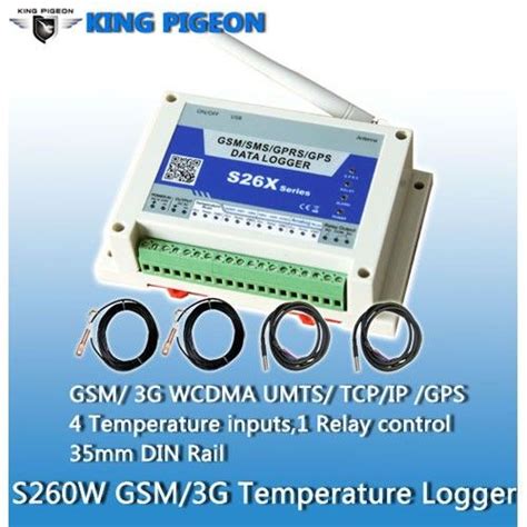 GSM Temperature Logger Alarm System Remote Monitoring GPRS Quad Band Inbuilt Industrial