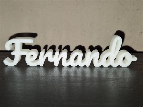 Fernando Name Sign Display Decor Free 3d Print Model Makerworld