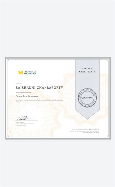 Baishakhi Chakraborty On Linkedin Specialization Coursera